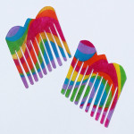 Tie-Dye Rainbow Hair Comb