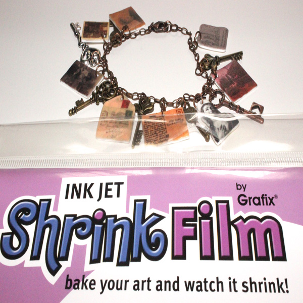 Vintage-Inspired Shrink Art Charm Bracelet