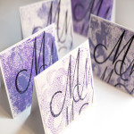 Modern Monogrammed Monoprint Cards